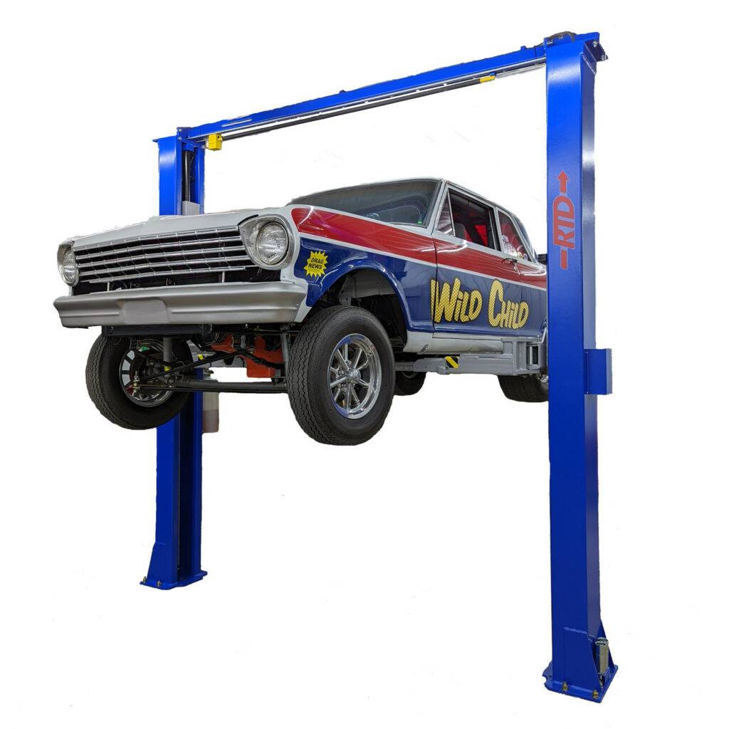 Race Tools Direct 11,000 lb. Direct Drive, Overhead 2 Post Lift- Bi ...