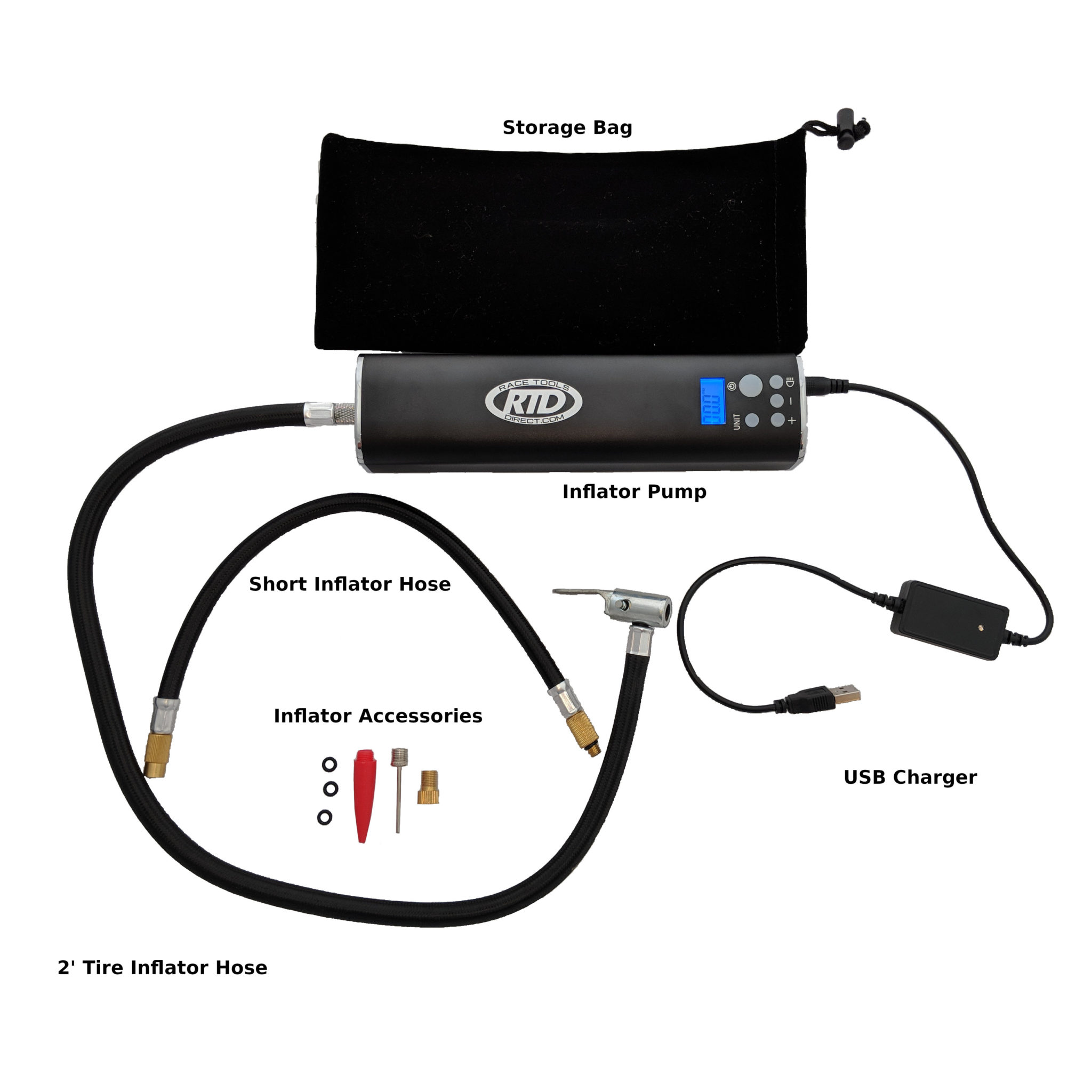 RTD Portable Battery Tire Inflator – Race Tools Direct