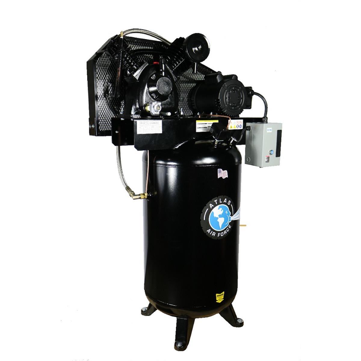 Atlas Air Force AF8P 5HP 80 Gallon Air Compressor with Plus Package ...